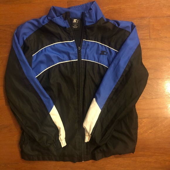STARTER | Jackets & Coats | Starter Youth Windbreaker Blue Black And ...